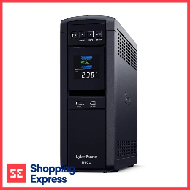 CYBERPOWER PFC SINEWAVE Series 6 Outlets 1350VA 810W Interactive Tower ...