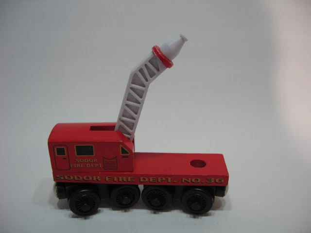 SODOR FIRE DEPT 36 Train Engine for Wooden Railway Track ( fits Brio ...