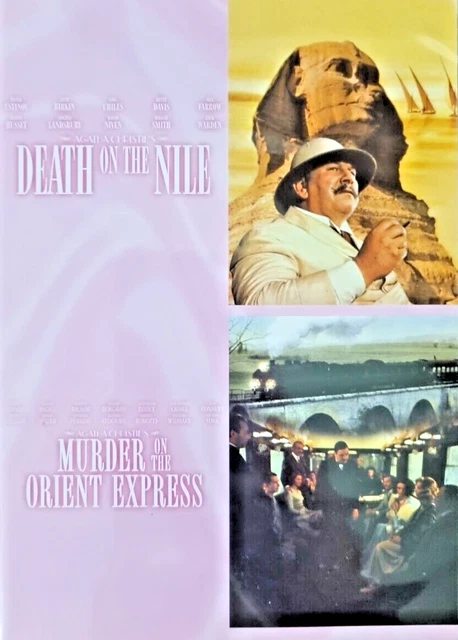 DEATH ON THE Nile / Murder on the Orient Express (DVD) Agatha Christie ...