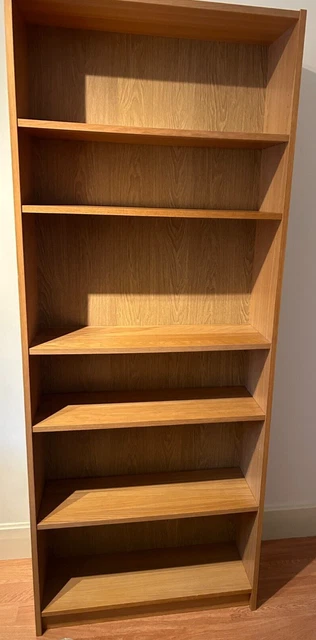 IKEA TALL BILLY Bookcase Oak effect 80x28x202cm £32.00 - PicClick UK
