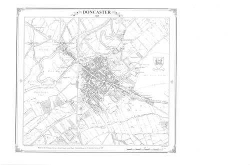 DONCASTER 1849 HERITAGE Cartography Victorian Town Map by Adams, Peter ...