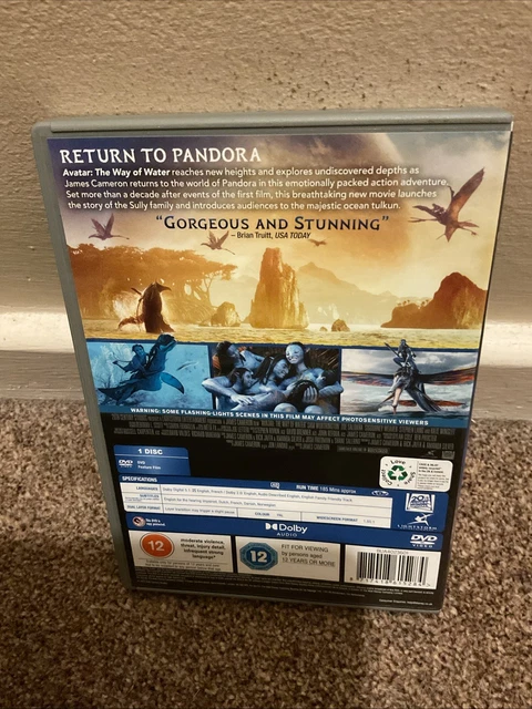 AVATAR THE WAY Of Water Dvd - 2022 - James Cameron - Sam Worthington £3 ...