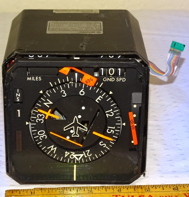 VINTAGE MILITARY AIRCRAFT Aviation Parts Gauge SPERRY SITUATION ...