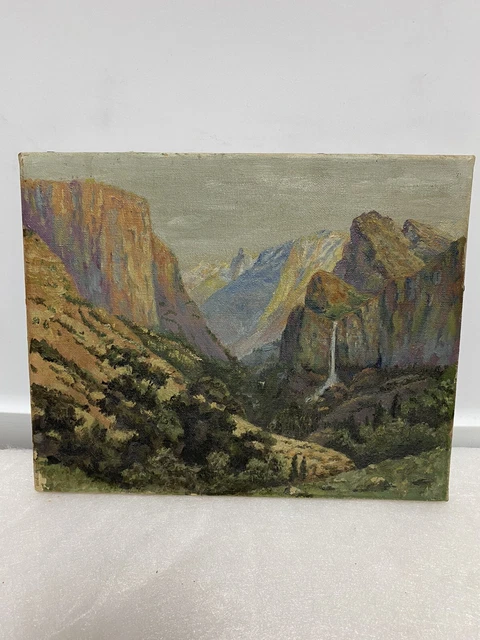 ANTIQUE 1920S PLEIN Air Yosemite National Park Painting $225.00 ...