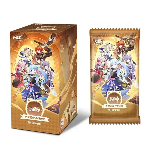 GENSHIN IMPACT GENIUS Invokation TCG Cards Hu Tao & Raiden Shogun ...