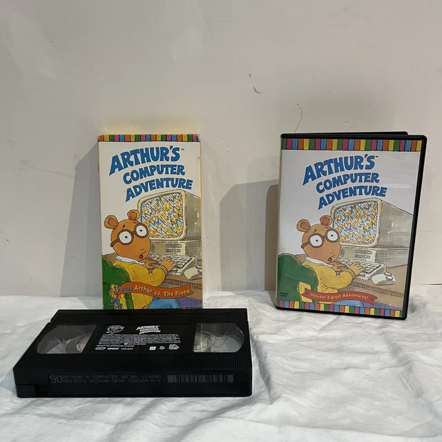 ARTHUR'S COMPUTER ADVENTURE & Arthur vs. The Piano VHS 1999 Show And ...