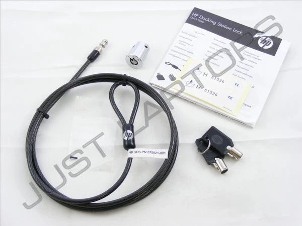 NEW RETAIL GENUINE HP Kensington Laptop Docking Station Security Lock ...