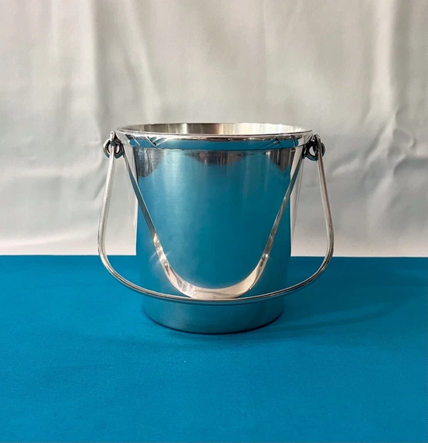 SEAU À GLAÇON à anse ERCUIS modèle BEAUVAIS métal argenté table glace ...