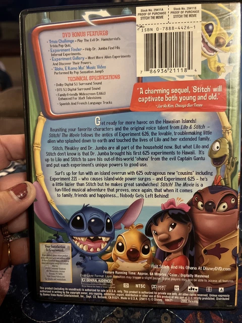 ** STITCH! THE Movie - DVD - VERY GOOD 👍 EUR 1,16 - PicClick FR