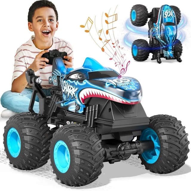 REMOTE CONTROL SHARK Cars Toy RC Monster Truck Shark Toys Electric Toy ...