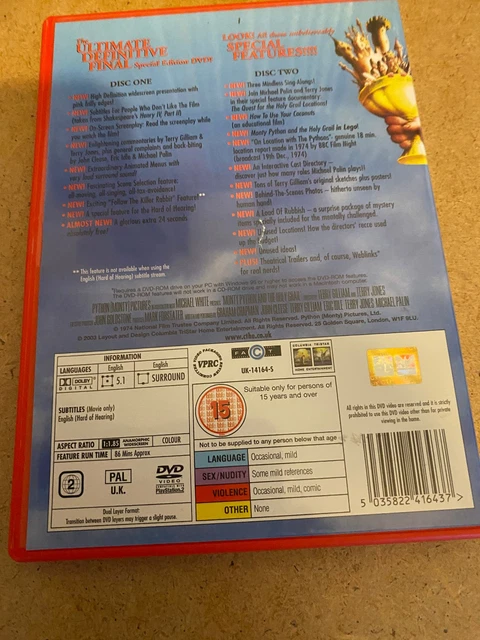 MONTY PYTHON AND the holy grail dvd £3.30 - PicClick UK