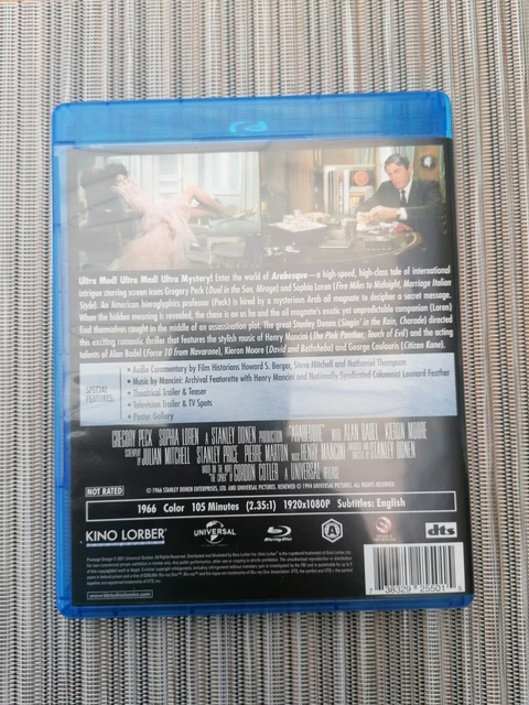ARABESQUE (1966) BLU Ray Gregory Peck Sophia Loren Kino Lorber Classic Region A EUR 15,17 ...