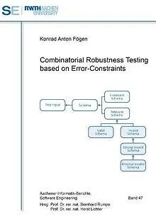 COMBINATORIAL ROBUSTNESS TESTING based on Error-Const... | Livre | état ...