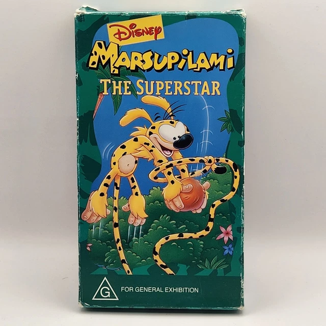 MARSUPILAMI THE SUPERSTAR VHS 1994 Disney PAL Cartoon 7 Episodes $24.95 ...
