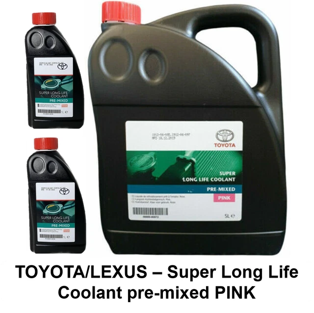 GENUINE TOYOTA LEXUS Super Long Life Pink Coolant Pre Mixed Antifreeze Hybrid £19.99 - PicClick UK