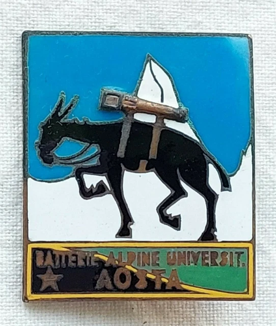 DISTINTIVO ALPINI BATTERIA Alpina Universitaria Regio Esercito Ww2 ...