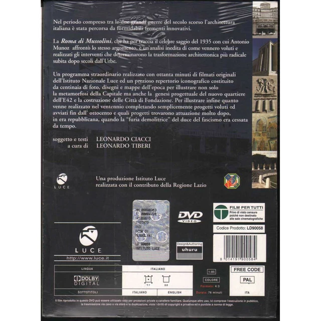 LA ROMA DE Mussolini DVD Ciacci Leonardo Taki Leonardo Istituto Luce ...