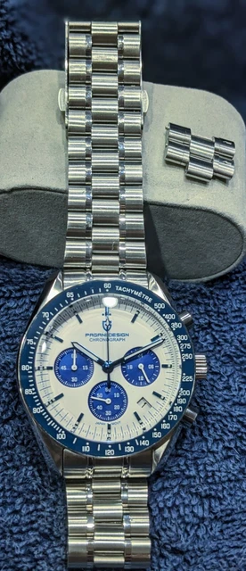OROLOGIO PAGANI DESIGN PD1701 Speedmaster Luna Lusso VK63 Cronografo ...