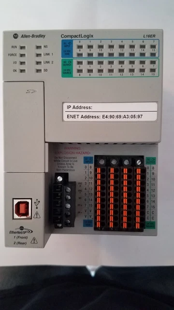 ALLEN BRADLEY COMPACT Logix PLC 1769-L16ER-BB1B $1,400.00 - PicClick