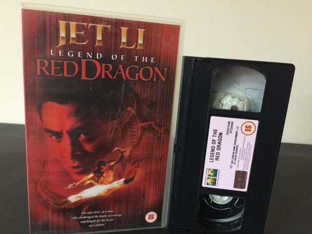 VHS LEGEND OF The Red Dragon Jet Li Martial Arts Kung Fu Blockbuster Ex ...