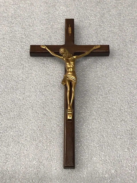 WOODEN CRUCIFIX JESUS of Nazareth Cross Holy Religious Christ Catholic ...