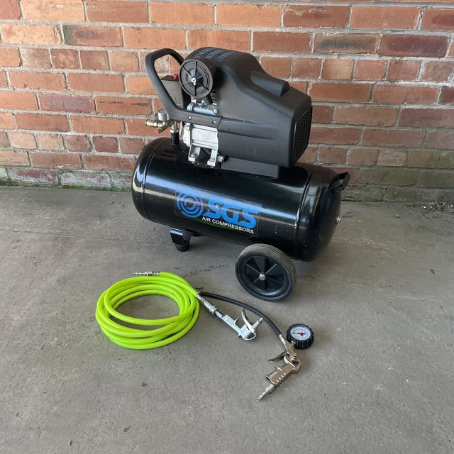 SGS SC50H AIR Compressor Portable 240v 50L 2.5HP £100.00 - PicClick UK