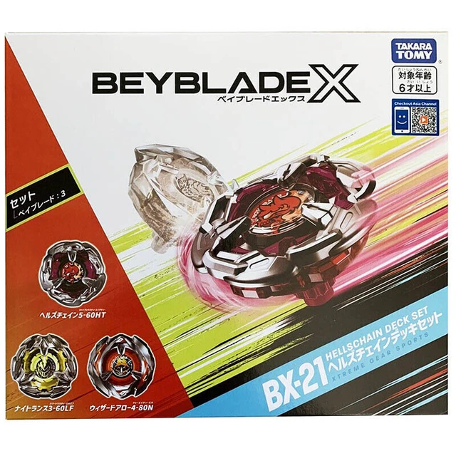 TOMY TAKARA HELL'S Chain Deck Set Beyblade X Burst Booster BX21 Starter ...