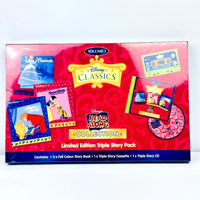 DISNEY MODERN CLASSICS Read Along Collection 3 books CD Cinderella ...