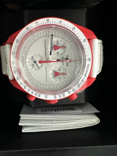 OMEGA X SWATCH Speedmaster MoonSwatch Bright White Men's Watch ...