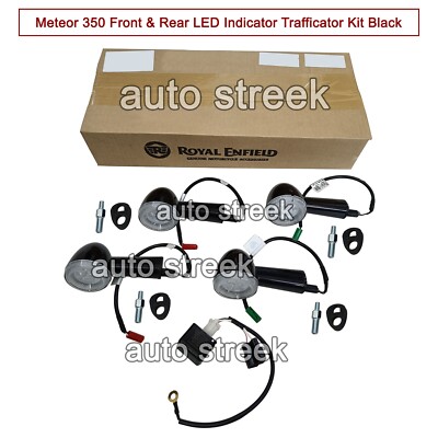 ROYAL ENFIELD METEOR 350 Front and Rear LED Indicator Trafficator Kit ...