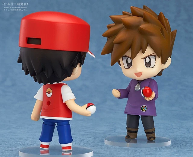 NENDOROID POKEMON RED & Green Satoshi Ash Ketchum Gary Oak Mew Figur ...
