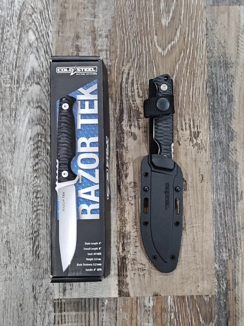COLD STEEL RAZOR Tek 4" Fixed Blade Knife (FX-4RZR) $41.00 - PicClick