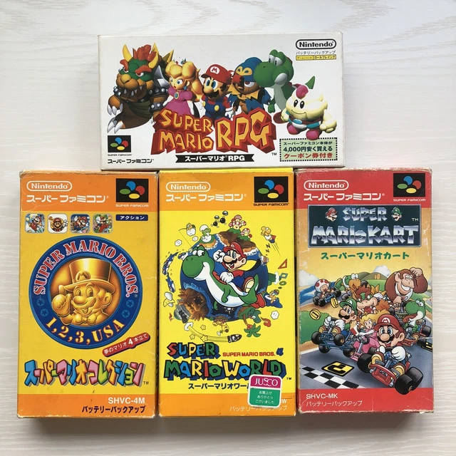 SUPER MARIO COLLECTION , RPG , Mario World , Mario Kart Super Famicom ...