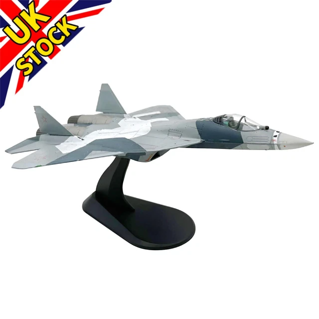 UK 1/100 SCALE Russian Su-57 Su57 Stealth Fighter Alloy Aircraft Model ...