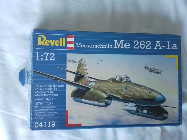REVELL 1:72 MESSERSCHMITT Me 262 A-1a Plastic Model Kit £9.99 - PicClick UK