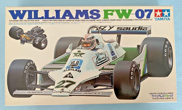 TAMIYA 1:20 WILLIAMS FW 07 Bausatz Grand Prix Collection NO.14, new old ...