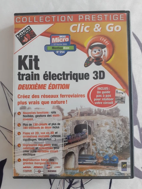 LOGICIEL PLAN DE réseau ,Train électrique , Kit Clic & Go 3D 2ème ...
