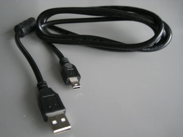 2X MINI USB Kabel Typ A zu Mini B ENTSTÖRT Datenkabel Ladekabel Adapter ...