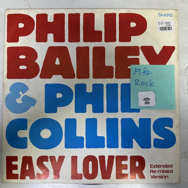 DISQUE VINYLE PHILIP BAILEY et PHIL COLLINS Easy Lover 12" 1984 très ...