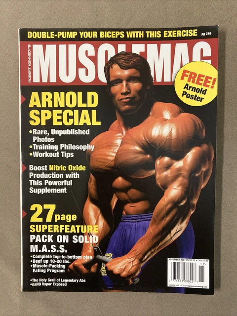 MUSCLEMAG INTERNATIONAL BODYBUILDING Magazine Arnold Schwarzenegger ...