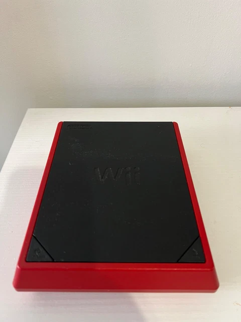 CONSOLE NINTENDO WII MINI ROSSA COMPLETA ALIMENTAZIONE + SENSOR BAR ...