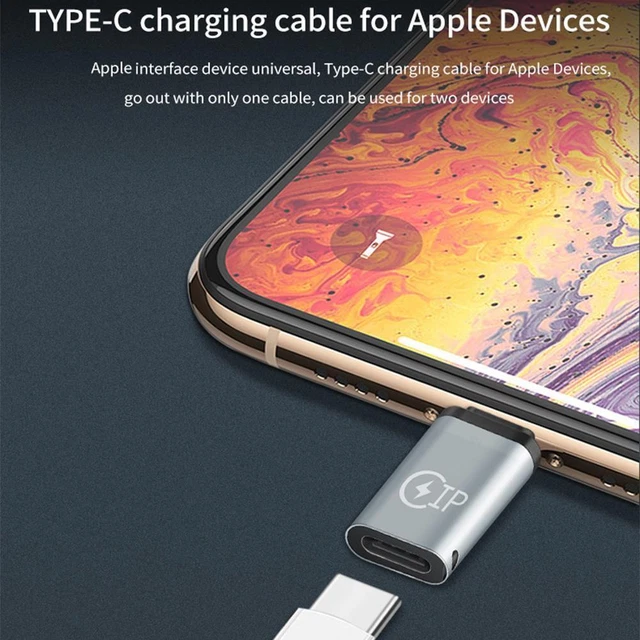 TYPE C TO 8PIN Port For iPhone Charger Adapter Cable USB Converter OTG щ> EUR 3,82 - PicClick FR