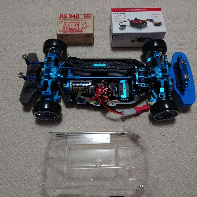TAMIYA TT-02 RC Chassis with RS-540 Motor Servo Futaba R314SB-E ...