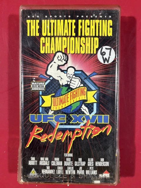 THE ULTIMATE FIGHTING Championship XVII Redemption VHS Video Tape 1999 ...