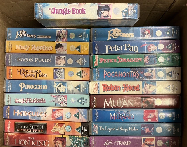 BUNDLE CLASSIC WALT Disney VHS Children's Films VHS Job Lot Video Tapes ...
