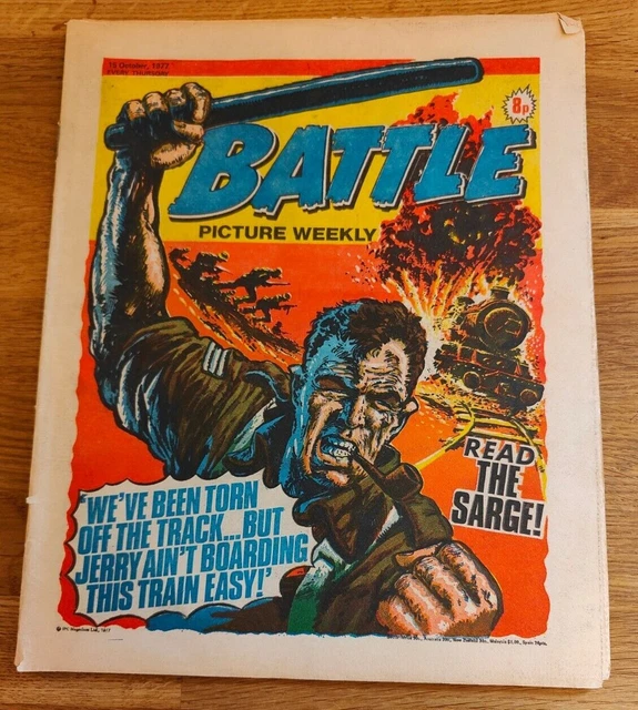 COMIC - VINTAGE Battle Action War Comic Dated 15th Oct 1977 UK Reading ...