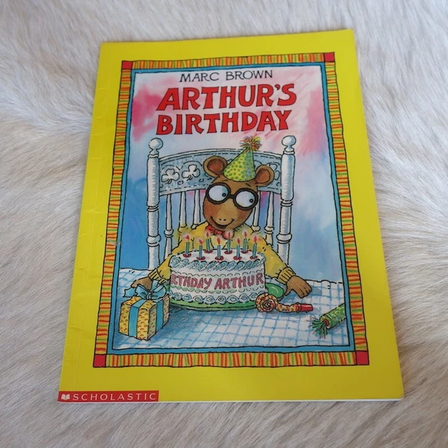 MARC BROWN ARTHURS Birthday 1989 80s Vtg Arthur Tv Show Book 90s Tv ...