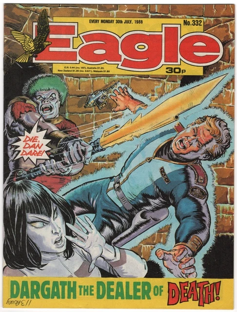 EAGLE #332, 30TH July 1988. FN. Dan Dare. £1.29 - PicClick UK