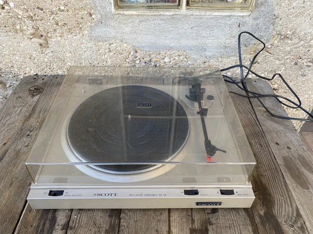 ANCIEN PLATINE VINYLE scott PS-18 hi-fi vintage brocante EUR 28,00 ...