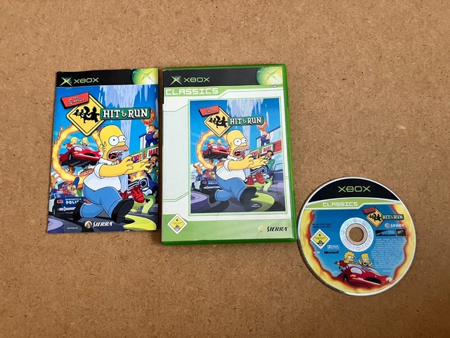 XBOX CLASSICS SPIEL: Die SIMPSONS HIT & RUN - Disc in Top Zustand and ...